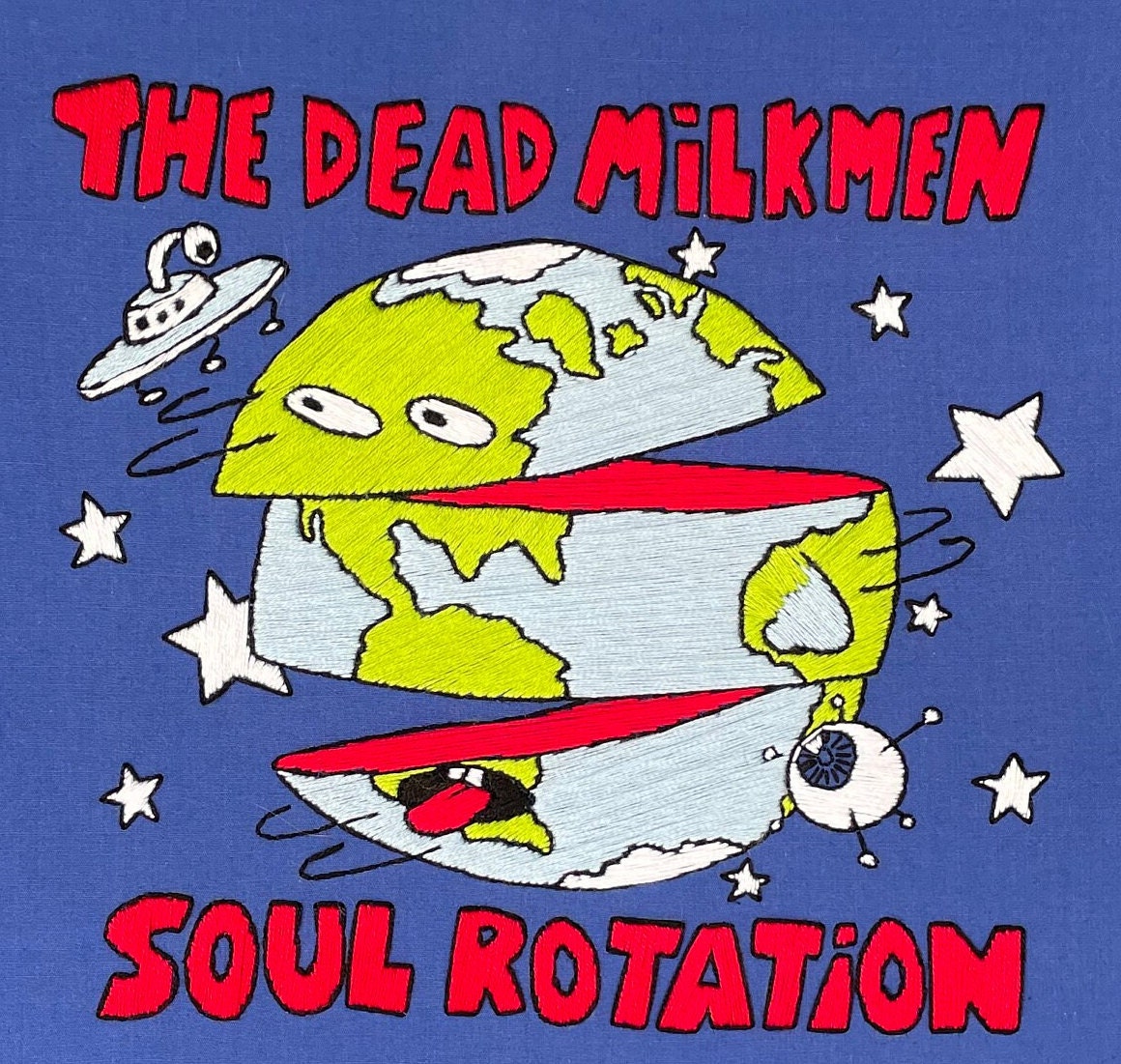 Dead Milkmen 'soul Rotation' Album Cover Embroidery - Etsy