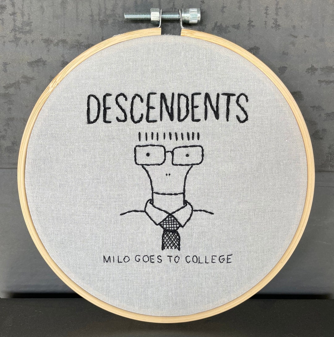 Descendents 'milo Goes to College' Embroidered Album Art, 6" Hoop - Etsy