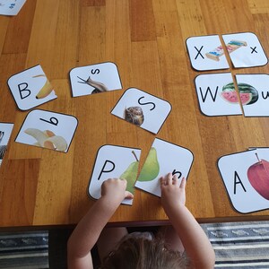 Toddler Alphabet Printable Letter Matching Game Uppercase Letters ...