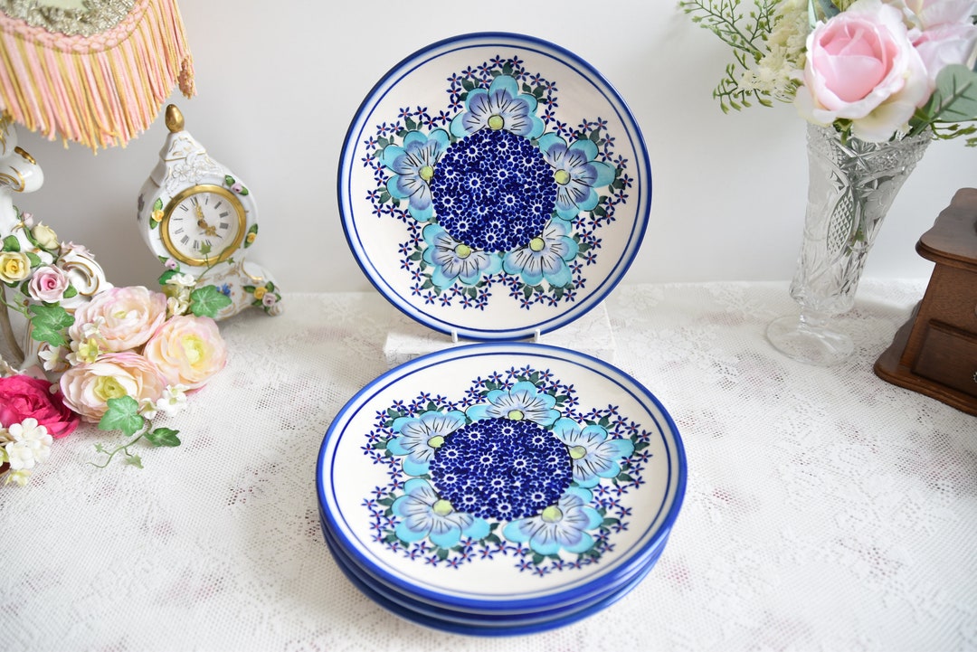Polish Pottery Boleslawiec Dishes Made in Poland Plate Hanging Flower ...