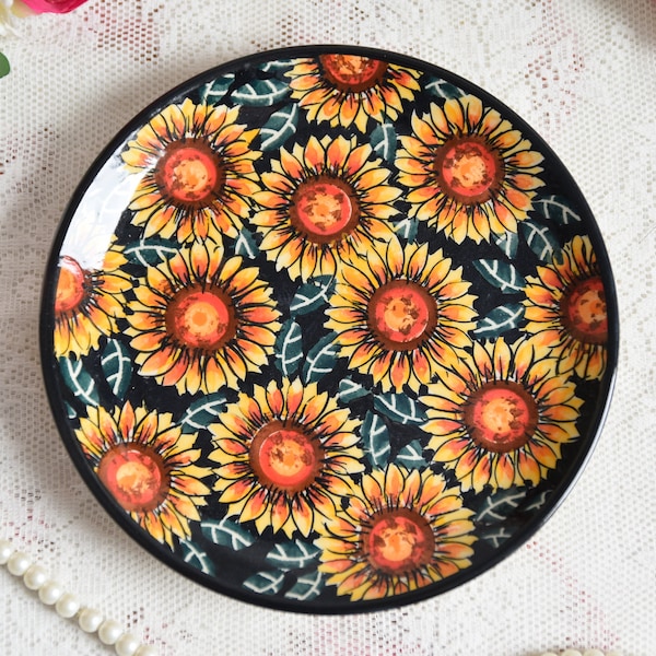 Sunflower Plate - Etsy