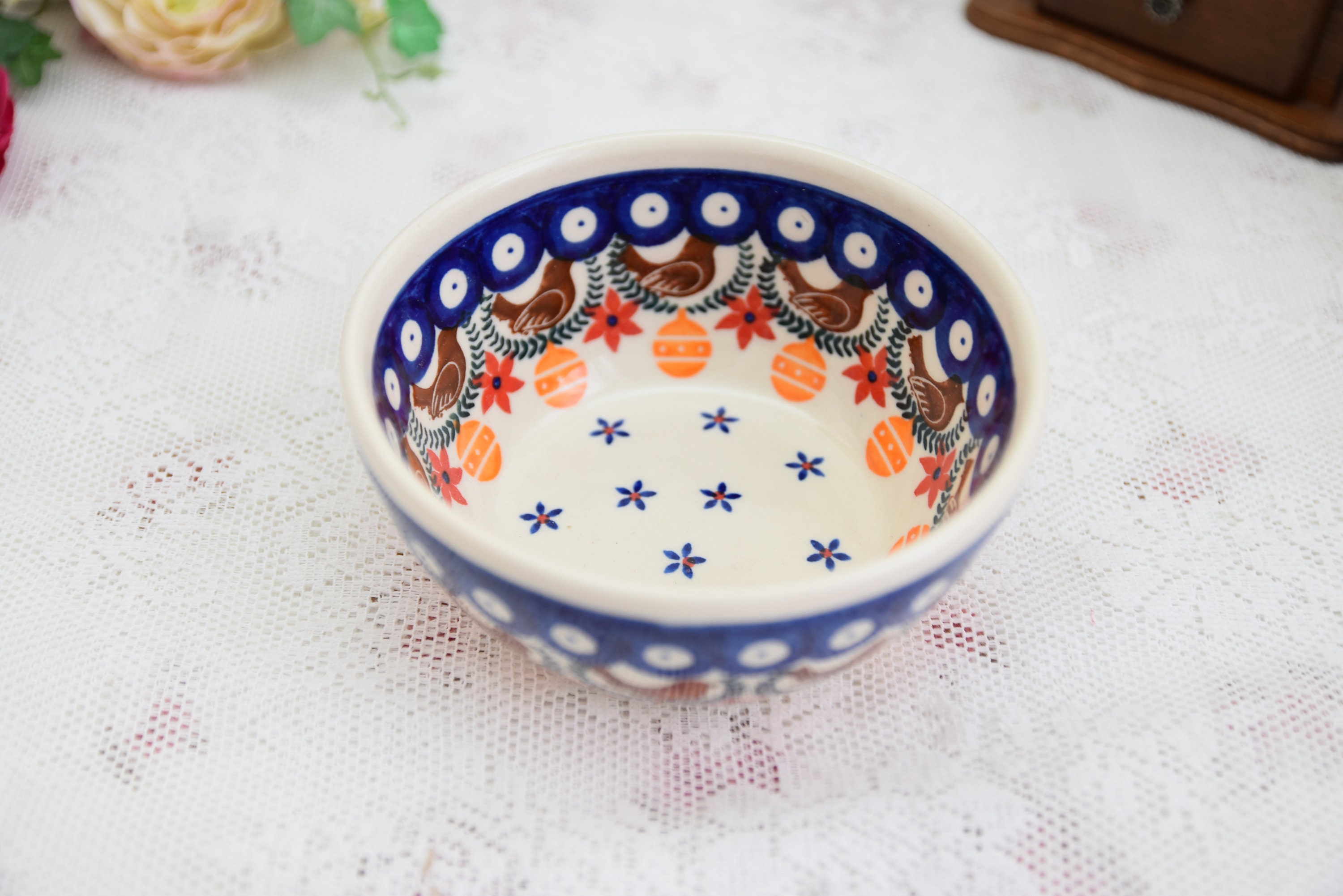 Handmade Salad Bowls Polish Pottery From Boleslawiec With Hand Painted ...