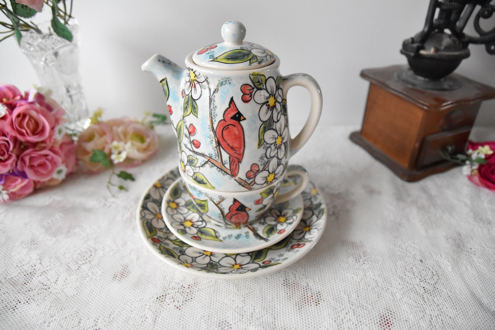 Gifts for Her Tea Set With Teapot Tea for One Gift for | Etsy