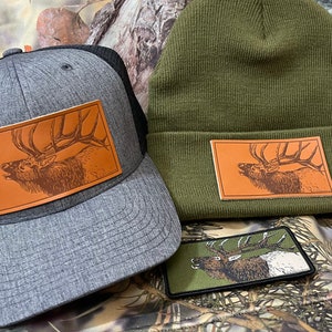 Bull Elk Leather Patch - Etsy