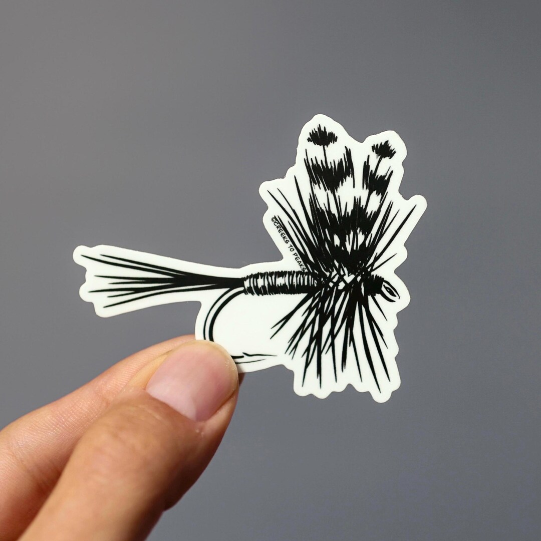 Adams Dry Fly - Catskill Flies - Fly Fishing- Waterproof Decal Stickers ...