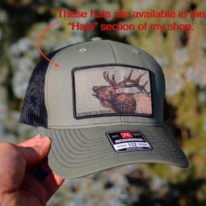 Bull Elk Leather Patch - Etsy