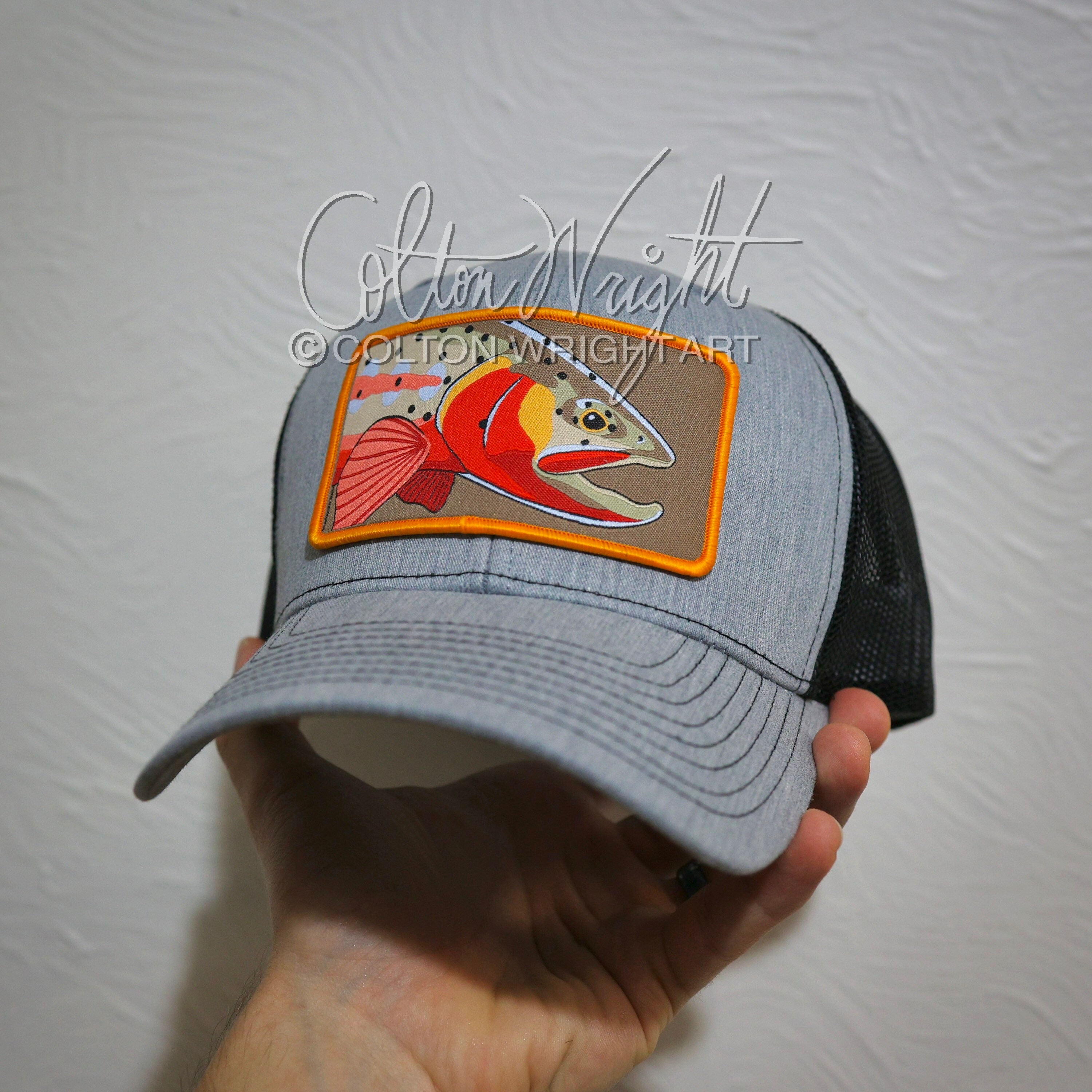Cutthroat Trout Fish Art Patch - Etsy