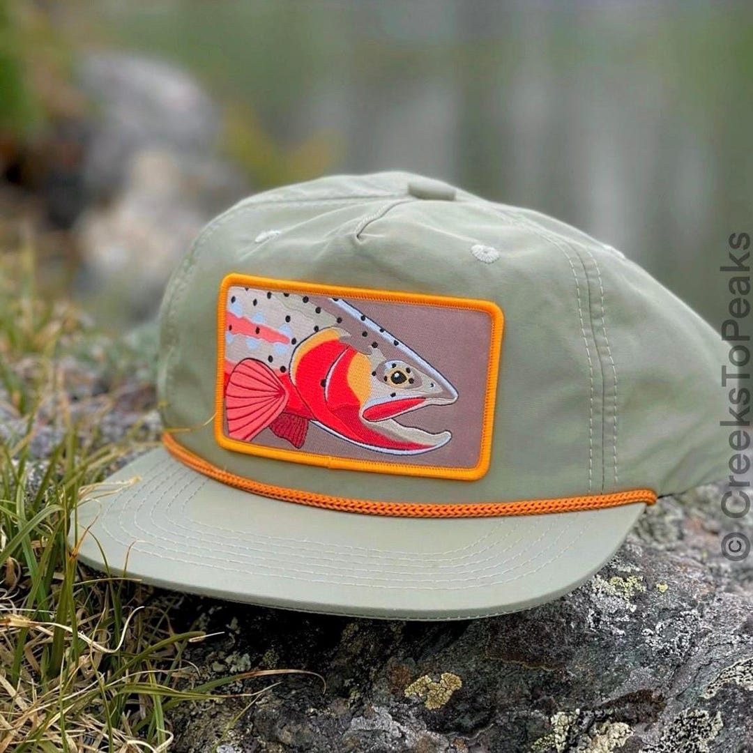 Cutthroat Trout Fish Art Patch - Etsy