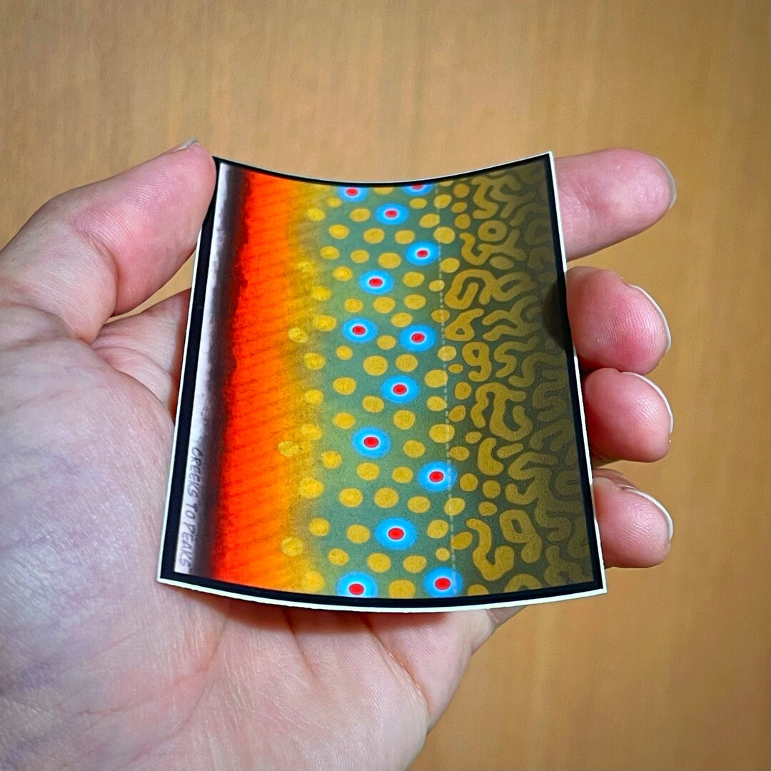 Brook Trout Pattern Flank Decal Sticker - Etsy