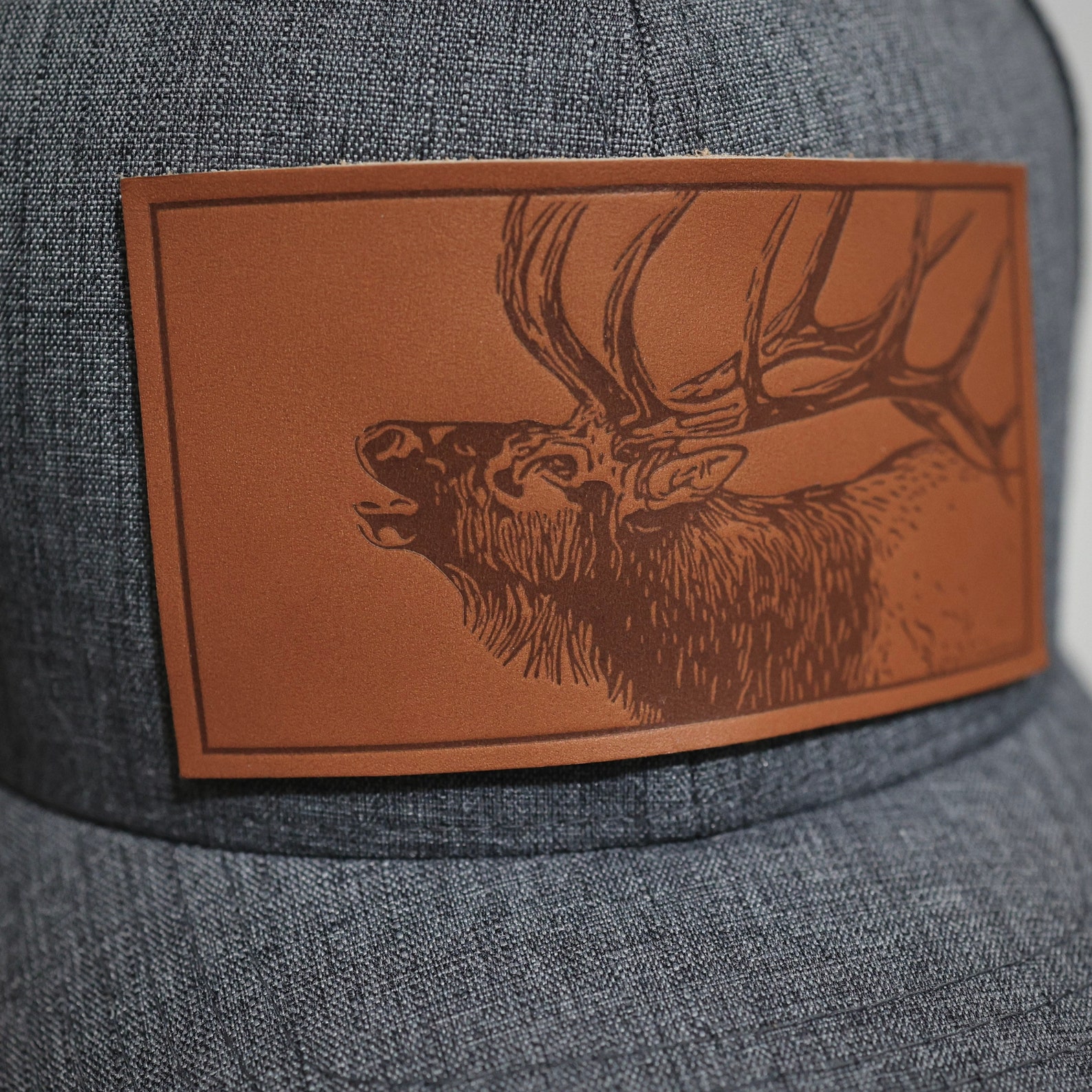 Bull Elk Leather Patch - Etsy