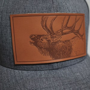 Bull Elk Leather Patch - Etsy