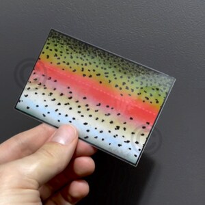 Rainbow Trout Pattern Flank - Decal Sticker - Etsy