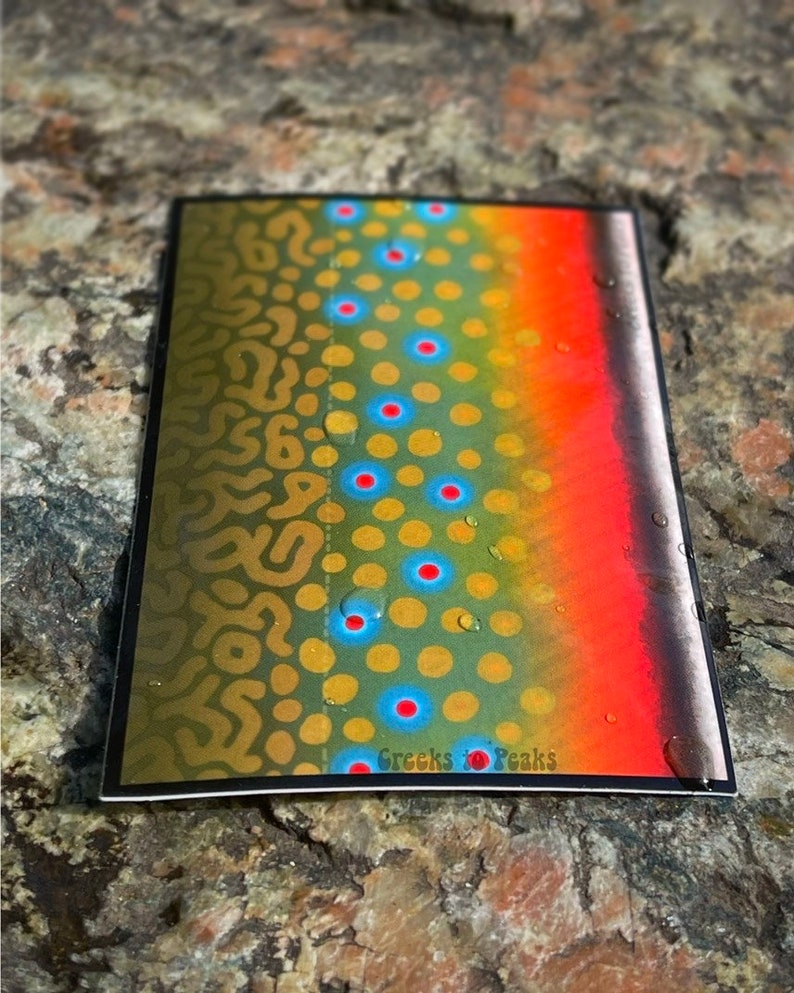 Brook Trout Pattern Flank Decal Sticker - Etsy