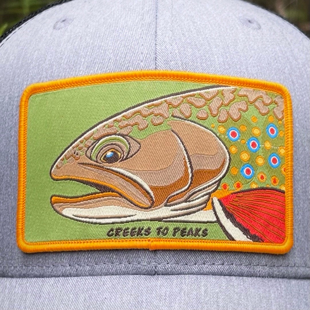 Brook Trout Fish Art Patch - Etsy