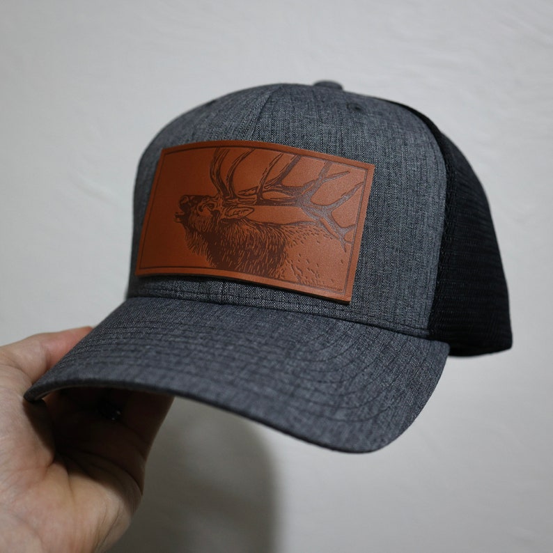 Bull Elk Leather Patch - Etsy