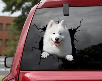 Samoyed Car Decal - Etsy