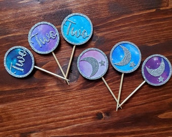 Galaxy Cake Topper | Etsy