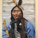 Native American Indian Bold Portrait Painting Acrylic on Canvas Wall ...