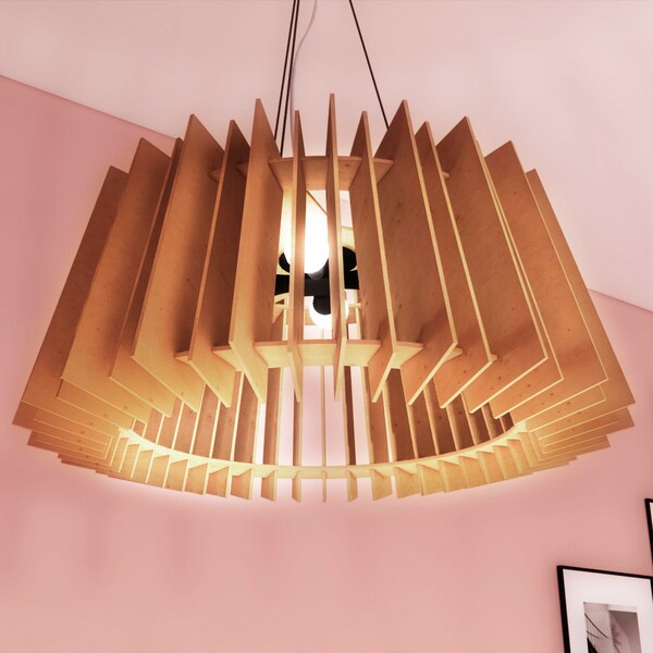 Wood Lamp Shade Vector File DXF, Svg, Pdf, Png - Etsy Canada