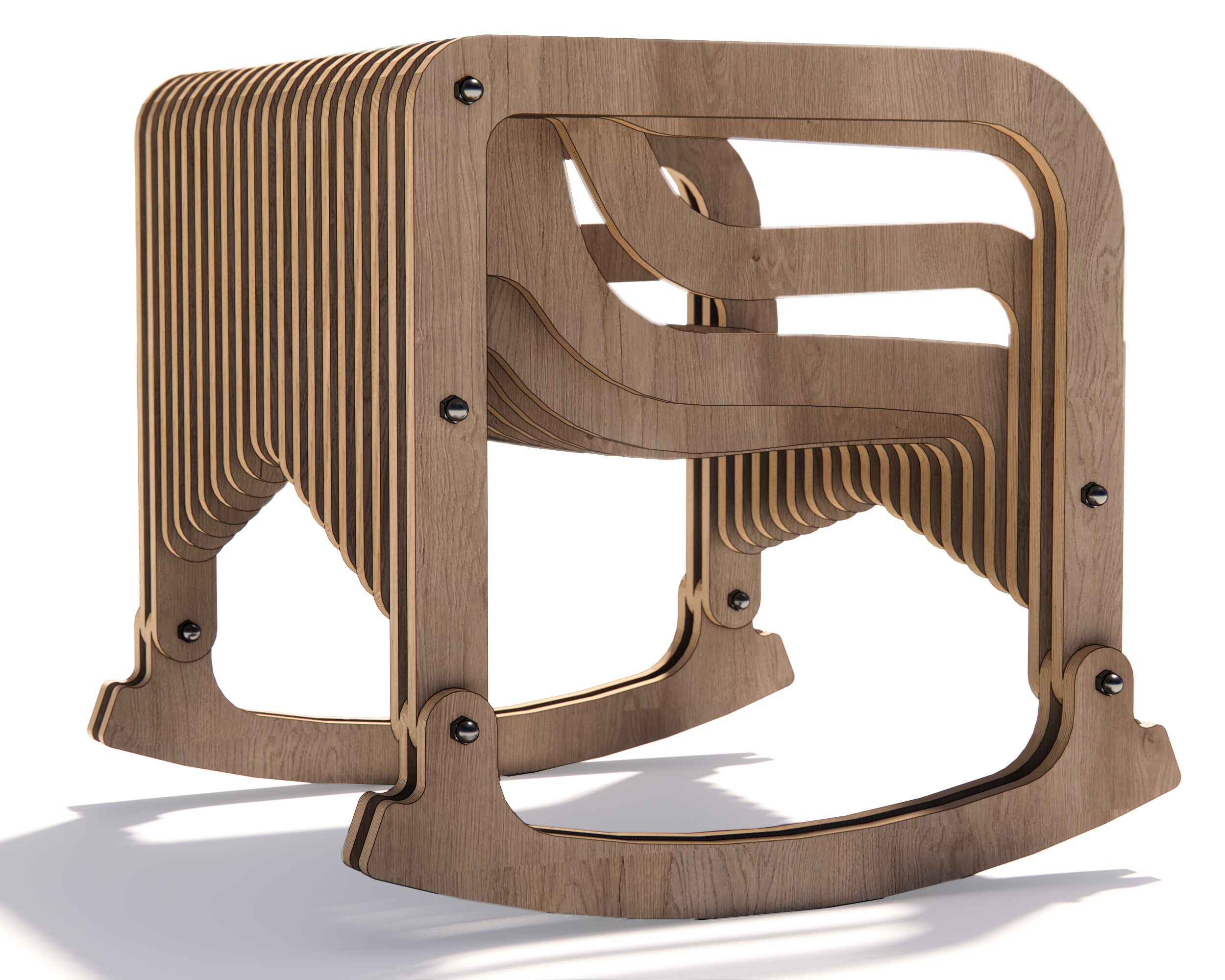 Parametric Rocking Chair DXF File for Cnc Router/plywood - Etsy
