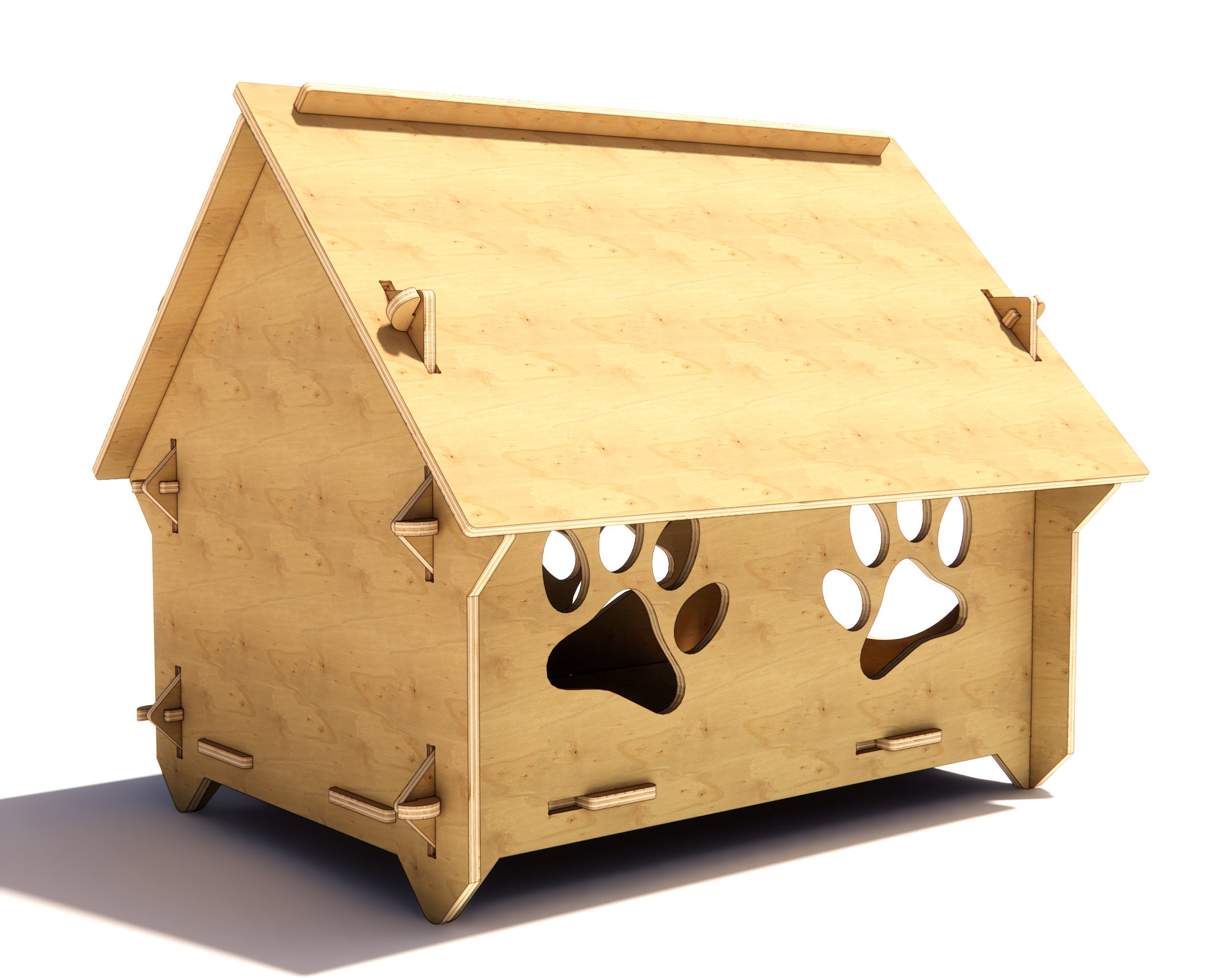 Cat Kennel 03 Digital File for CNC Project Cut/plywood Pet House/custom ...