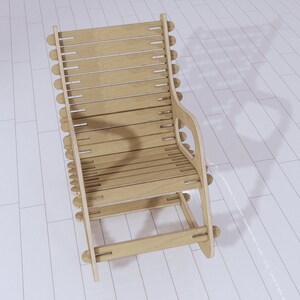 Rocking Chair Cnc File, Chair Assembly DXF File, Cnc Chair, Laser Cut ...