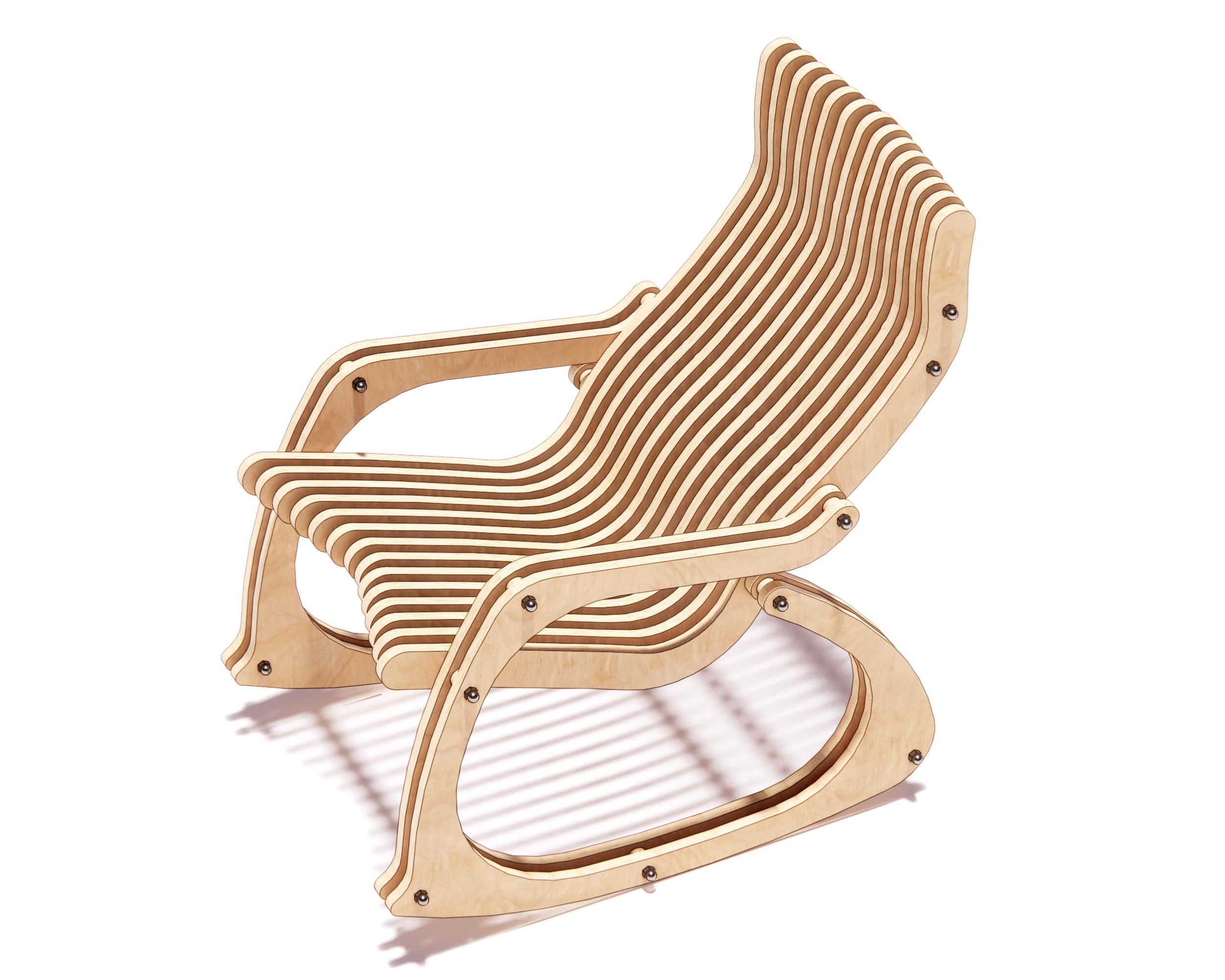 Parametric Chair DXF File Plans for Cnc Router/plywood Chair/custom ...