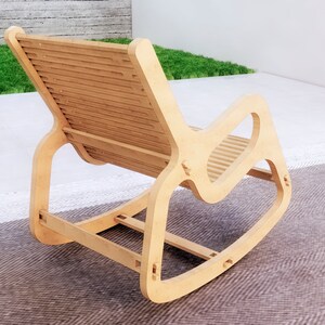 Rocking Chair Cnc File Chair Assembly DXF File Cnc Chair - Etsy Canada