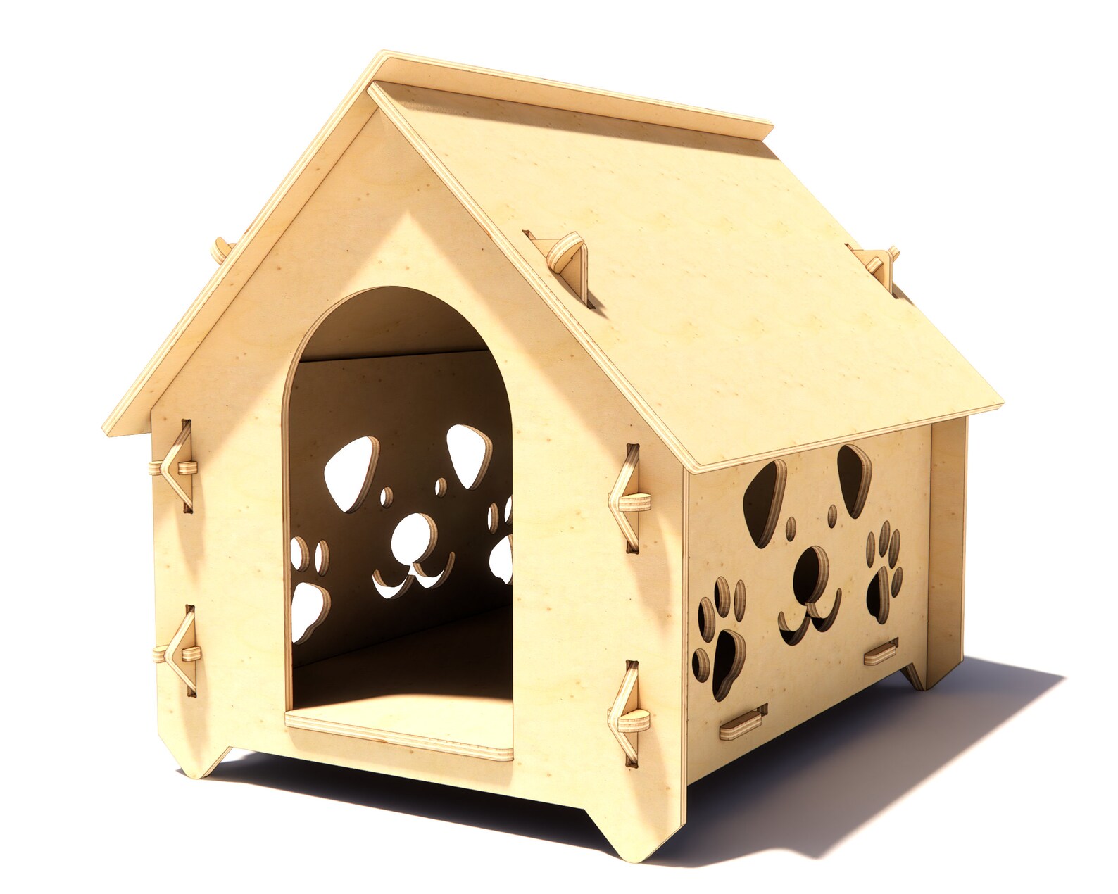 Dog Kennel DXF, SVG, EPS Files for Cnc Cut /plywood Pet House Download ...