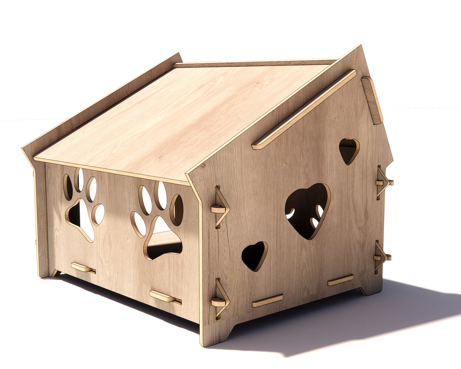 Dog Kennel 06 DXF. EPS, SVG Files for Cnc Cut/plywood Pet House/custom ...