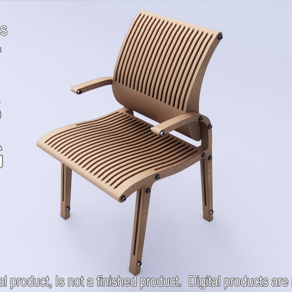 Parametric Rocking Chair DXF File Cnc Cut/plywood Chair/custom ...