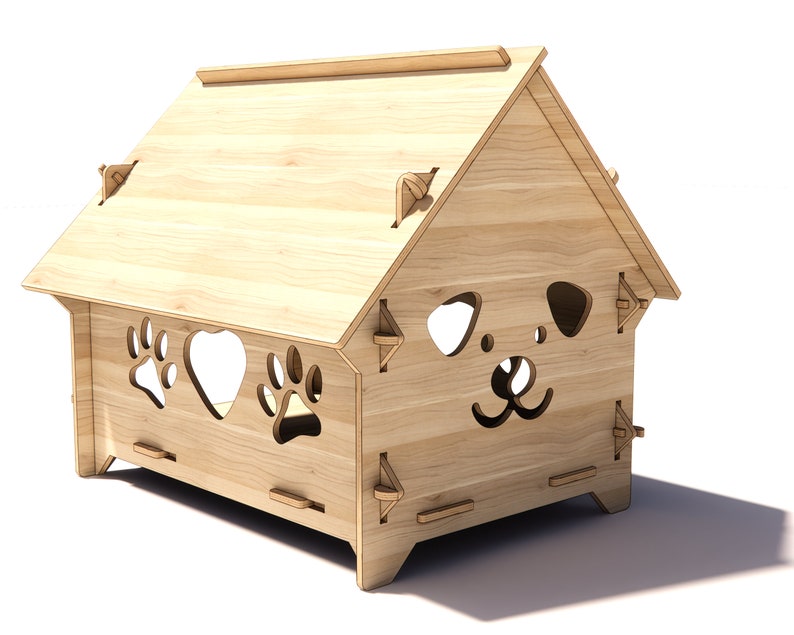 Dog Kennel 07 DXF. EPS, SVG Files for Cnc Cut/plywood Dog House/custom ...