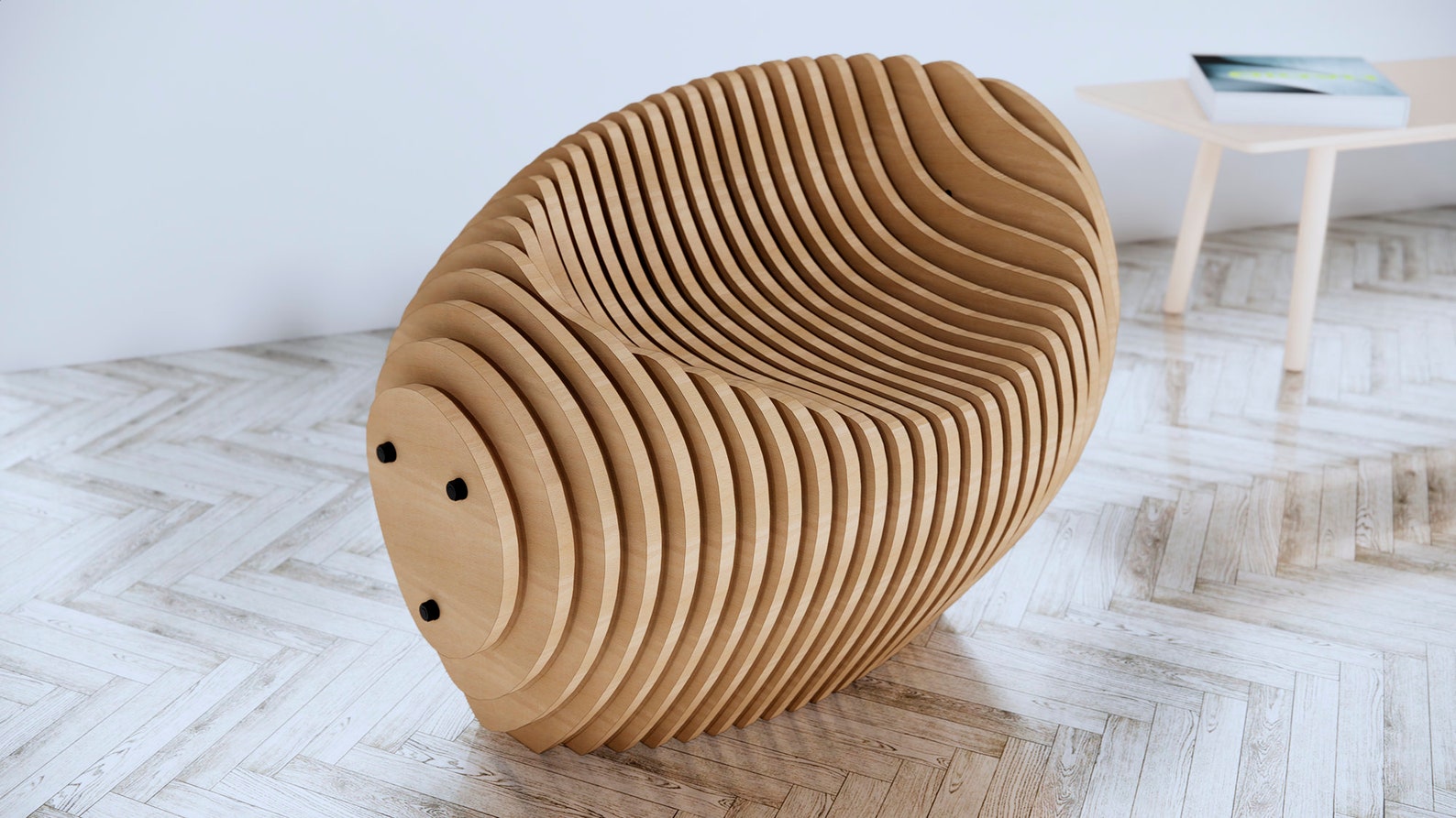 Parametric Wooden Chair Cnc Plan Laser Cut File Oval Chair - Etsy