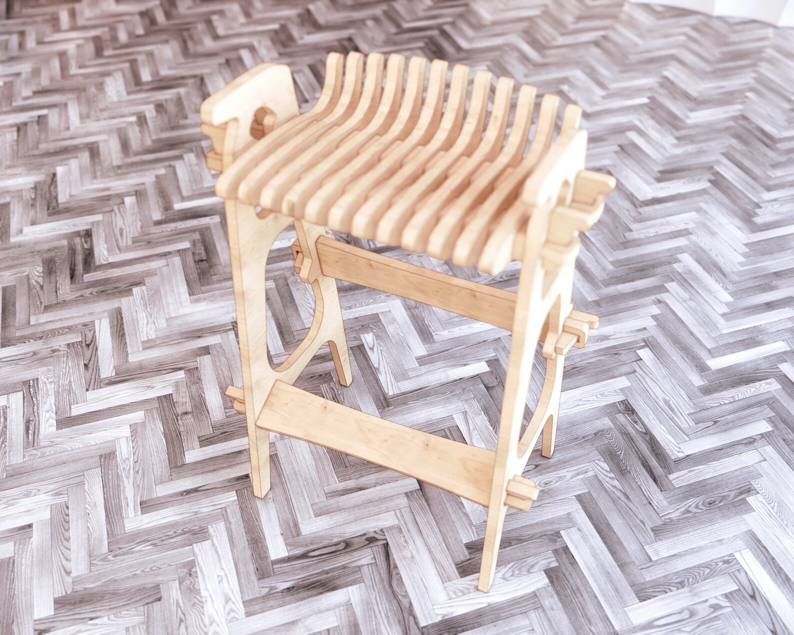 Parametric Design High Chair DXF SVG EPS File Cnc and Laser - Etsy