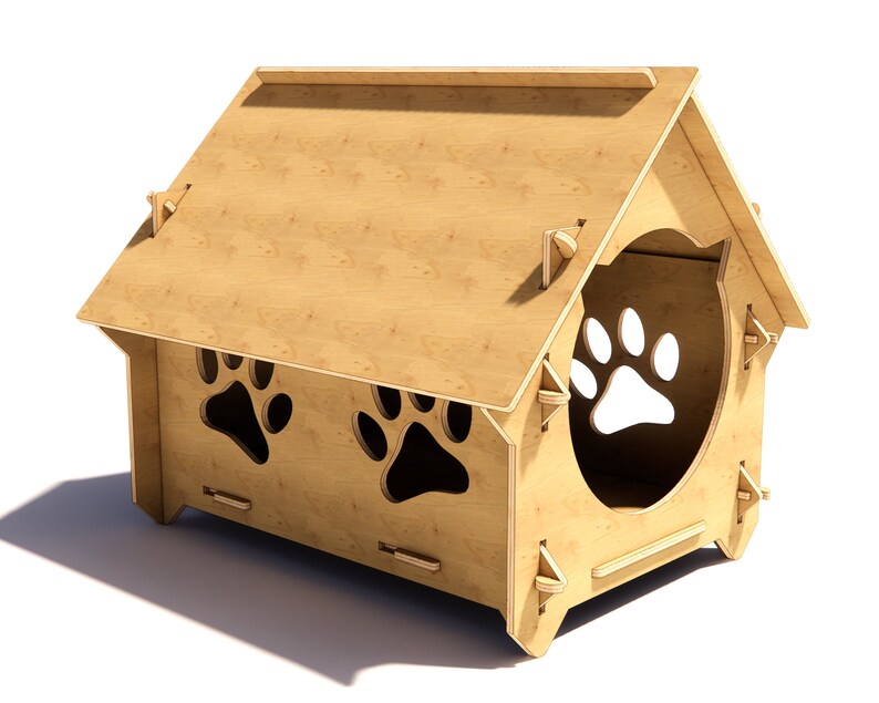 Cat Kennel 03 Digital File for CNC Project Cut/plywood Pet House/custom ...