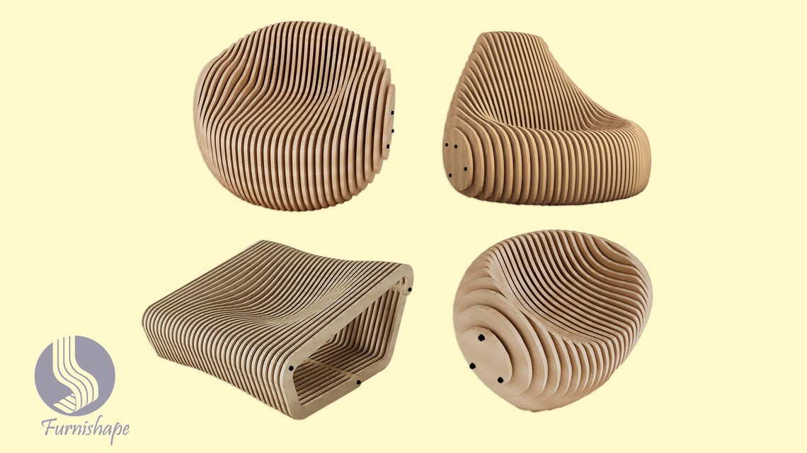 4 Parametric Design Chair Pack Cnc Chair Parametric Chair - Etsy Canada