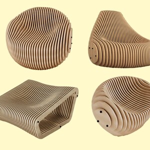 4 Parametric Design Chair Pack Cnc Chair Parametric Chair - Etsy Canada