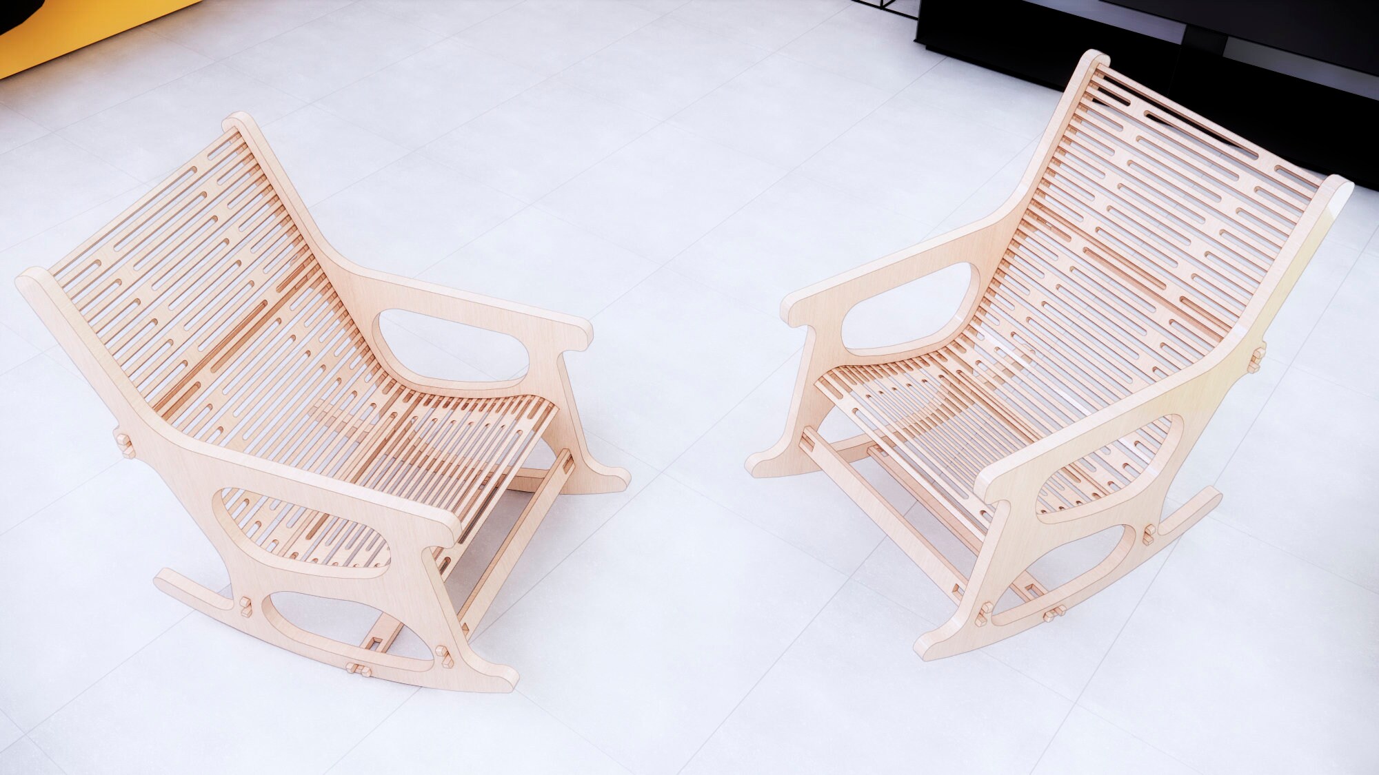 Rocking Chair DXF File Chair Cnc Plans Laser Cutting Cnc - Etsy