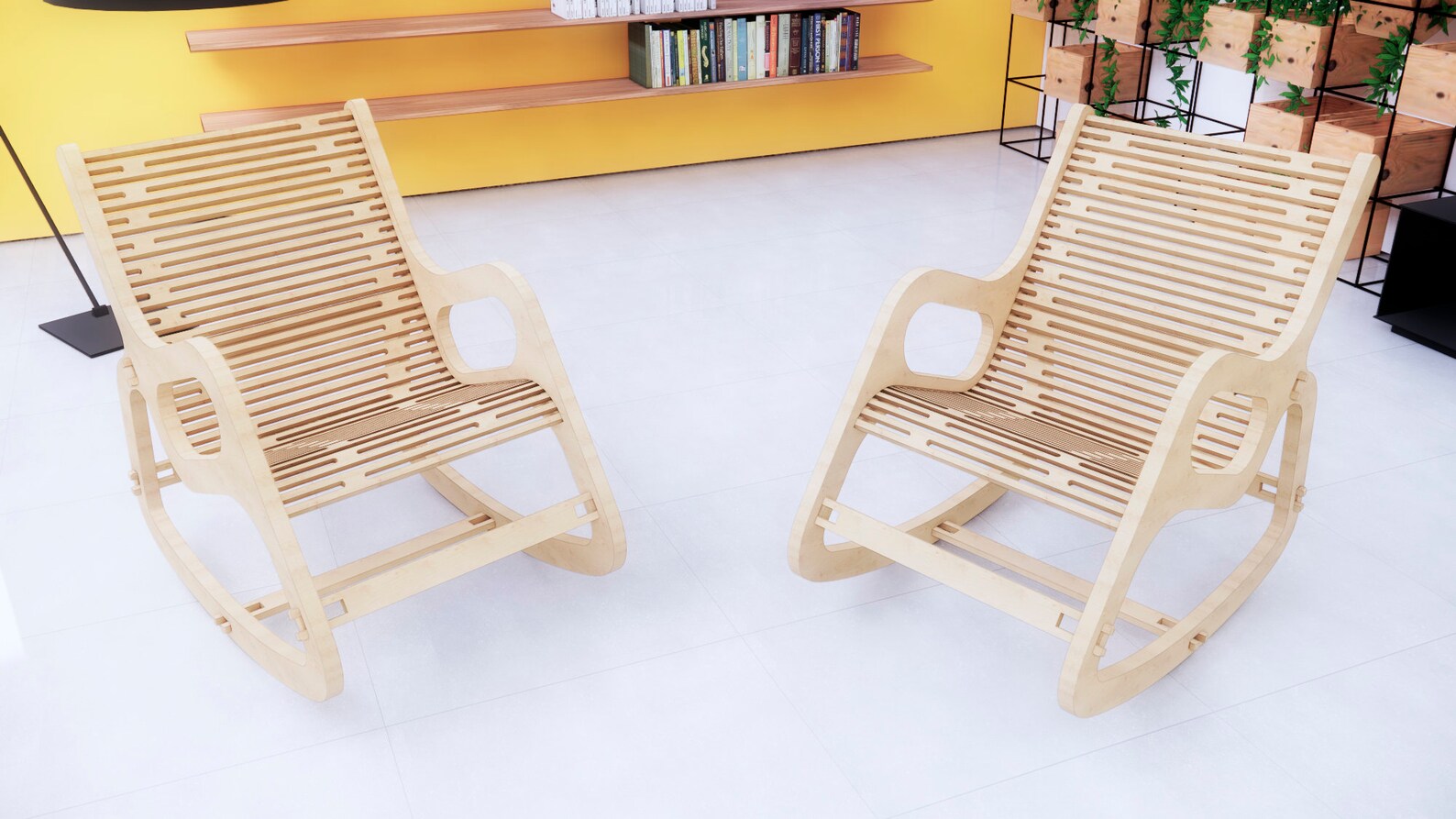 Rocking Chair Cnc File Chair Assembly DXF File Cnc Chair - Etsy Canada