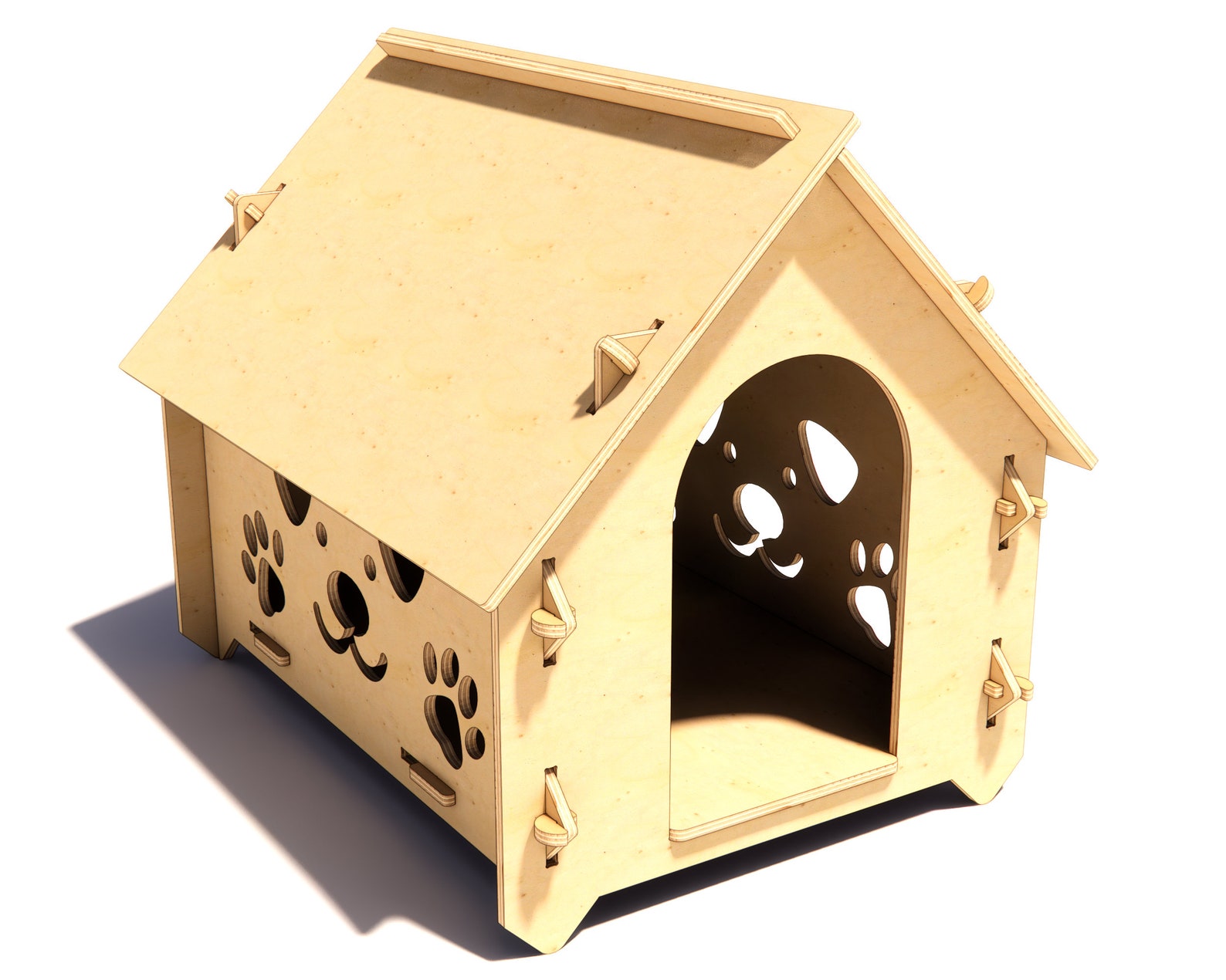 Dog Kennel DXF, SVG, EPS Files for Cnc Cut /plywood Pet House Download ...