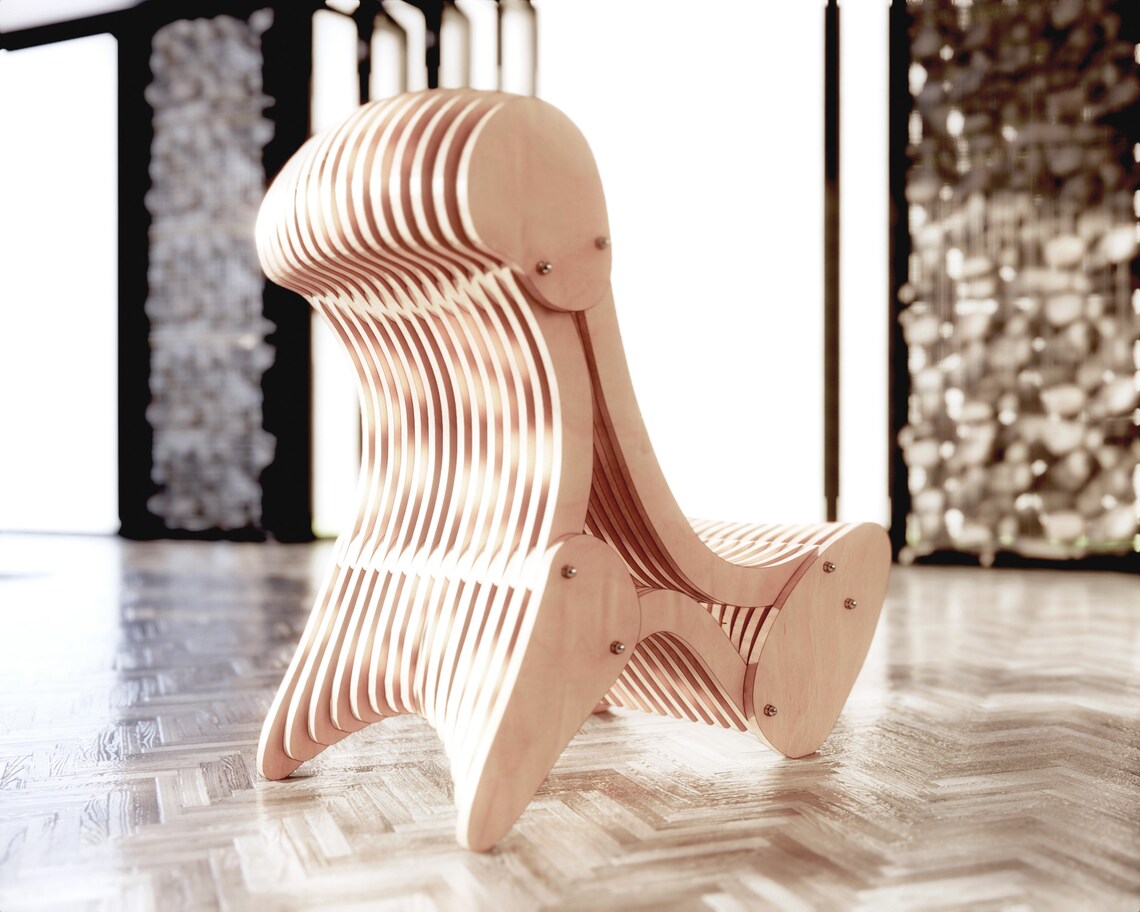 Parametric Design High Chair DXF SVG EPS File Cnc and Laser - Etsy