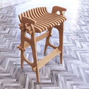 Parametric Design High Chair DXF, SVG, EPS File Cnc and Laser Cut ...