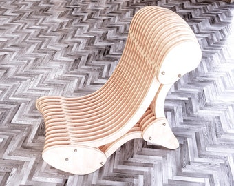 Rocking Chair Cnc File Chair Assembly DXF File Cnc (Instant Download ...