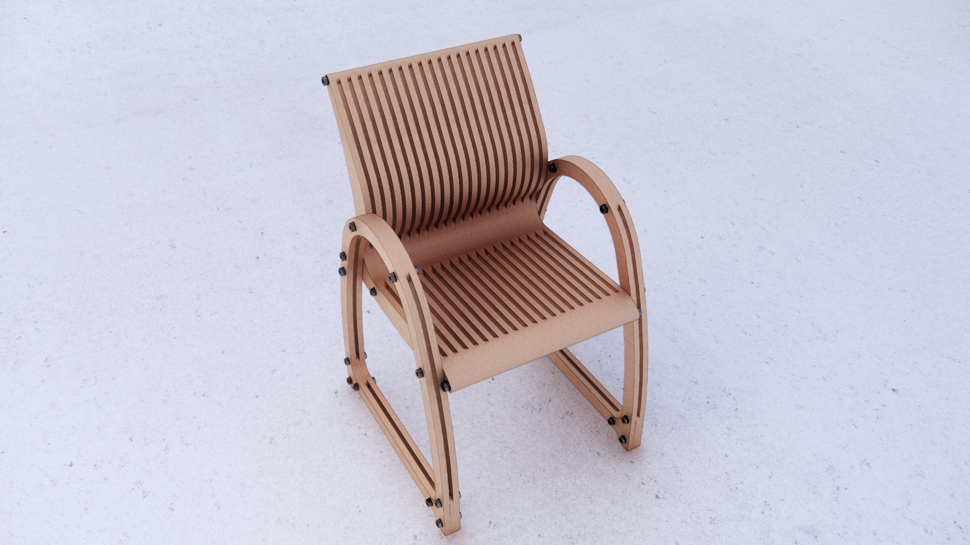 Parametric Chair DXF File Cnc Cut/plywood Chair/custom Furniture - Etsy