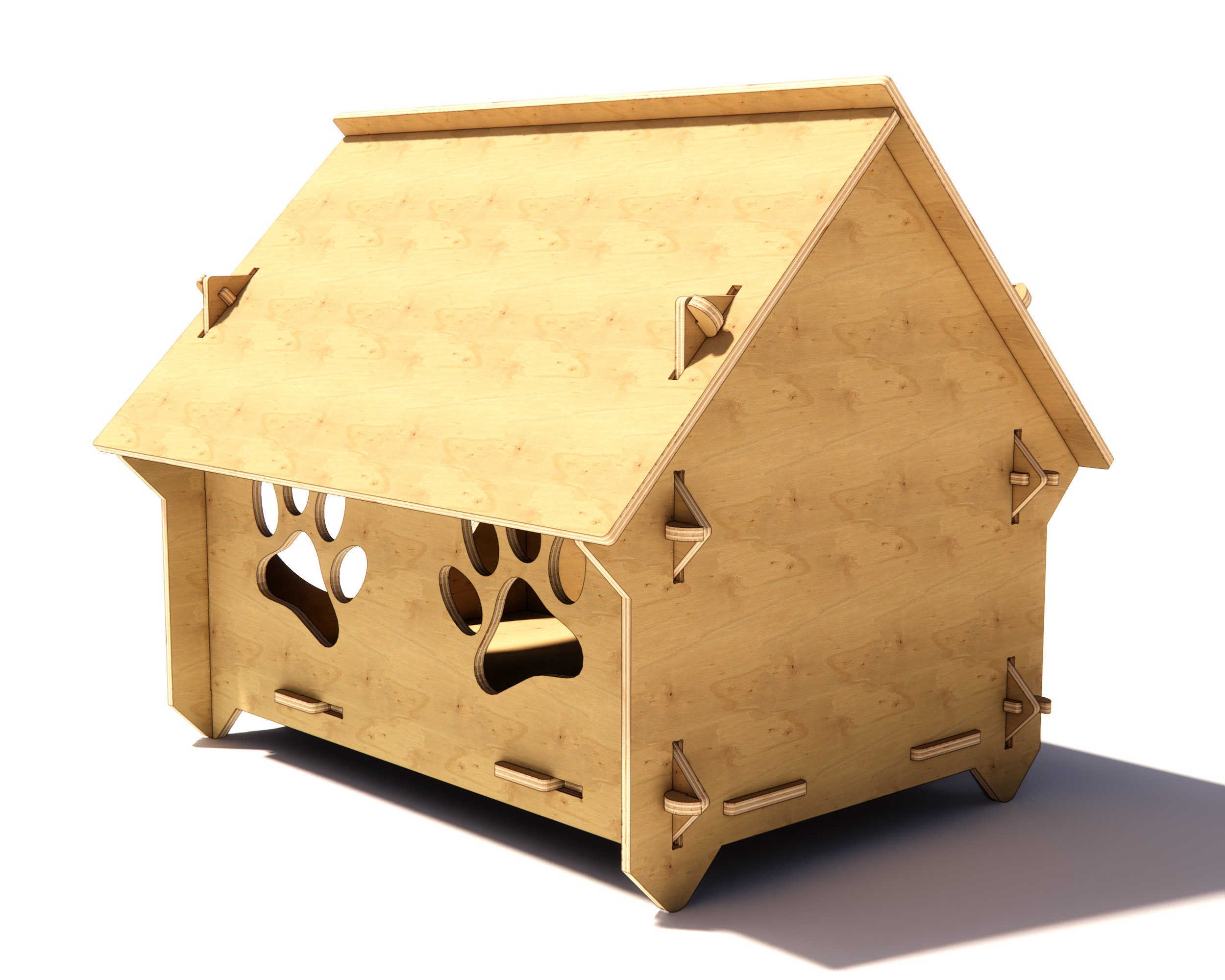 Cat Kennel 03 Digital File for CNC Project Cut/plywood Pet House/custom ...