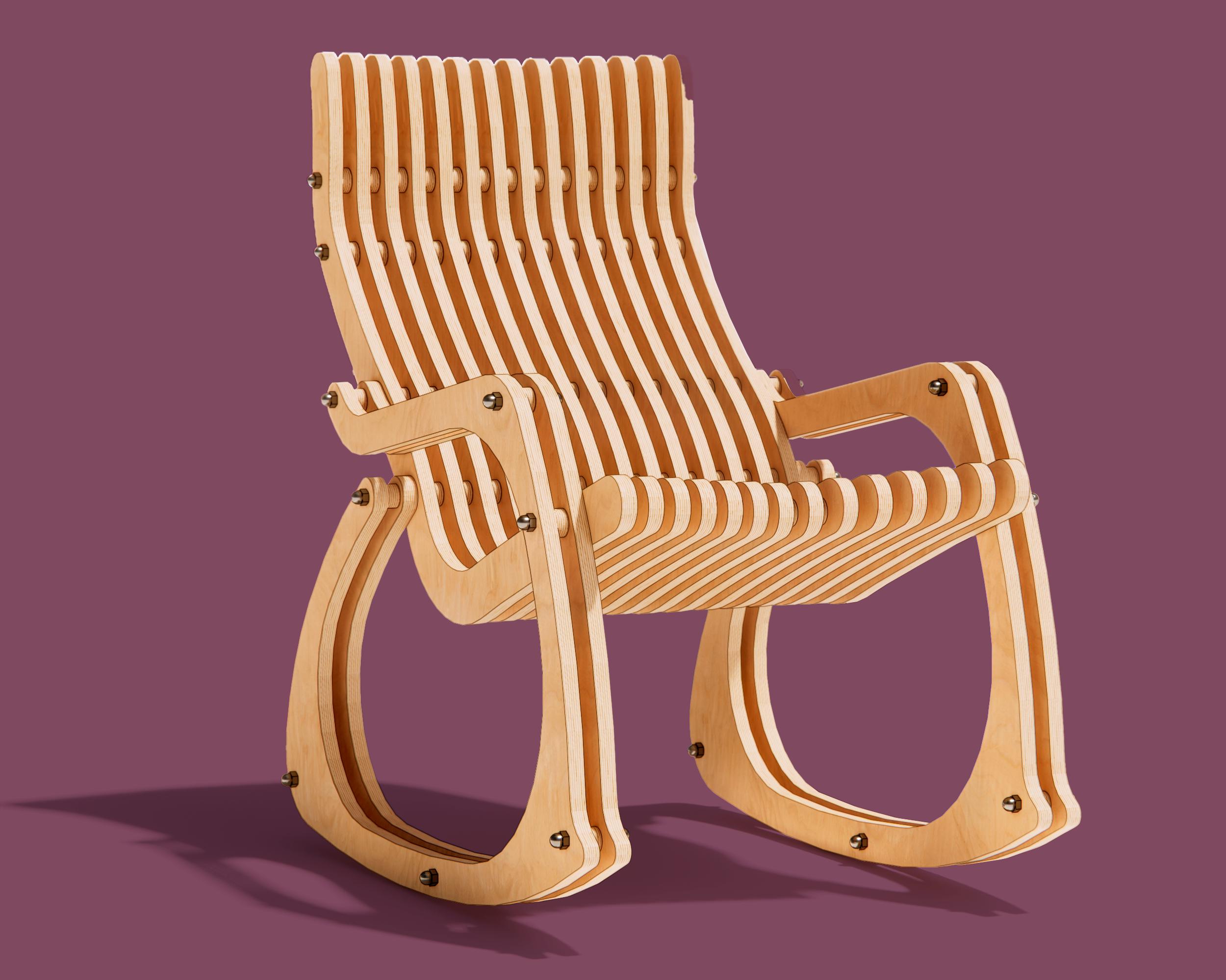 Parametric Chair DXF File Plans for Cnc Router/plywood Chair/custom ...