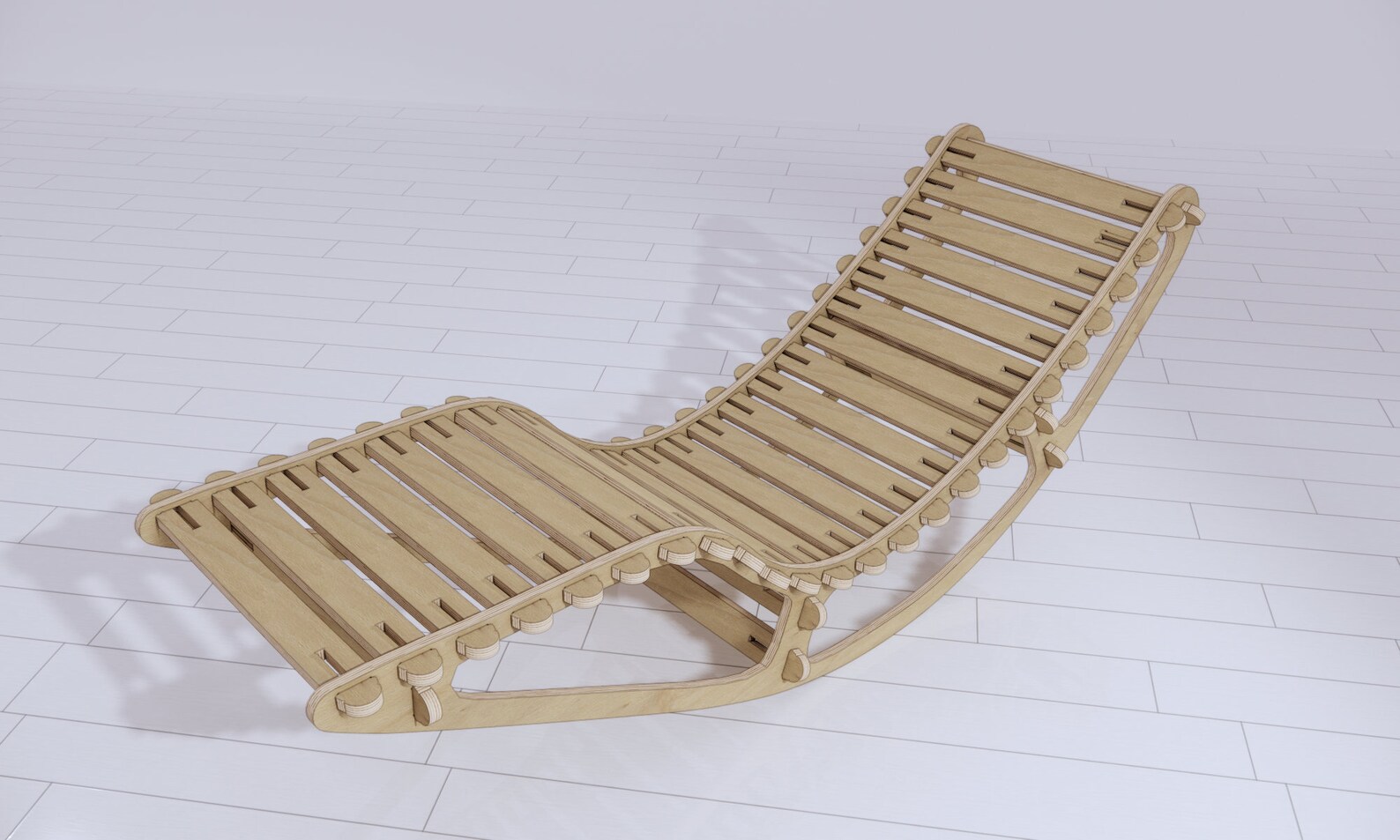 Wooden Lounge Chair CNC File, Lounge Chair DXF File, Assembling a ...
