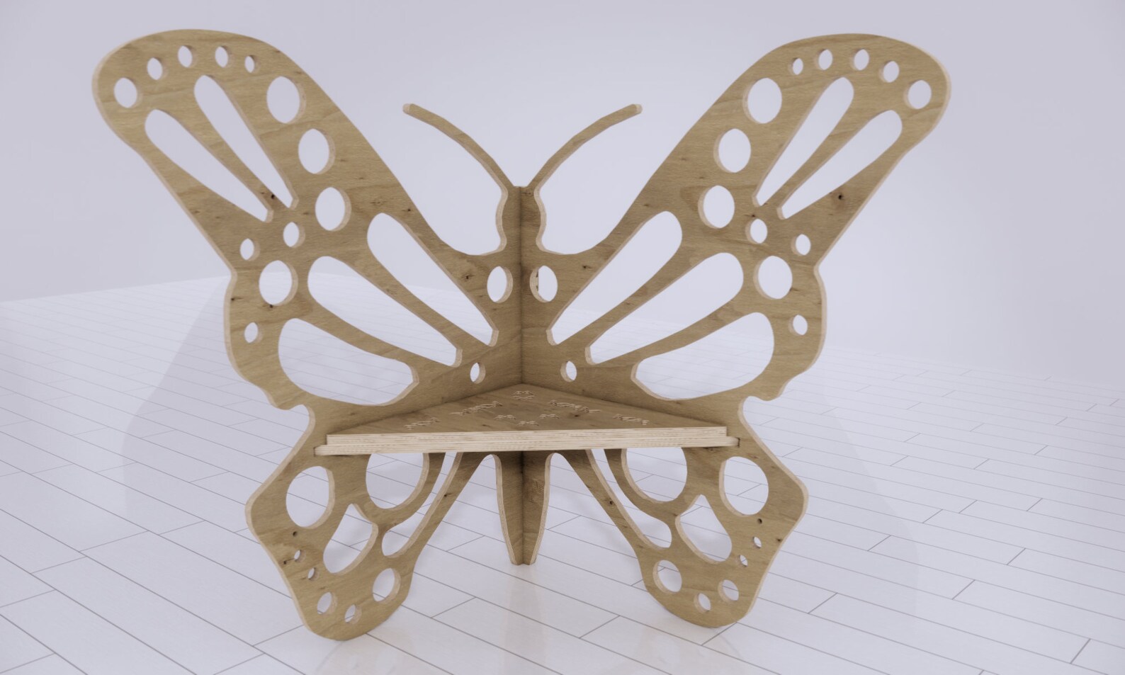 Wood Butterfly Chair CNC Plans (.svg, .dxf, .eps) Laser Cut or CNC ...