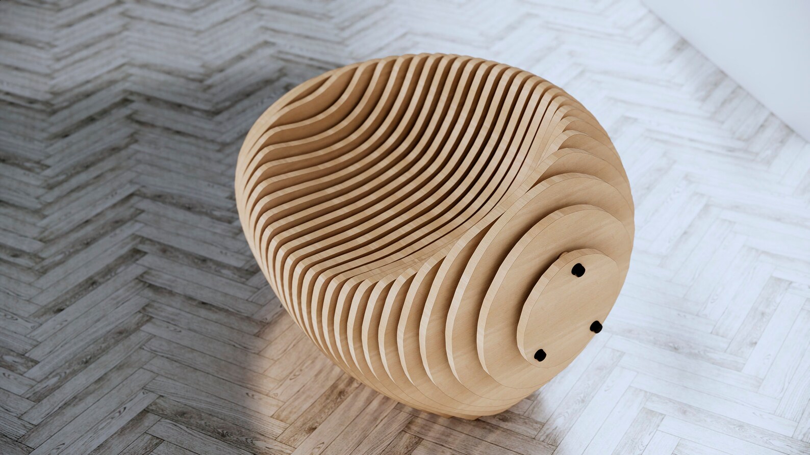 Parametric Wooden Chair Cnc Plan Laser Cut File Oval Chair - Etsy