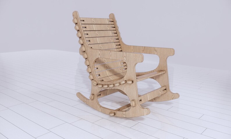 Rocking Chair DXF File Chair Cnc Plans Laser Cutting Cnc - Etsy